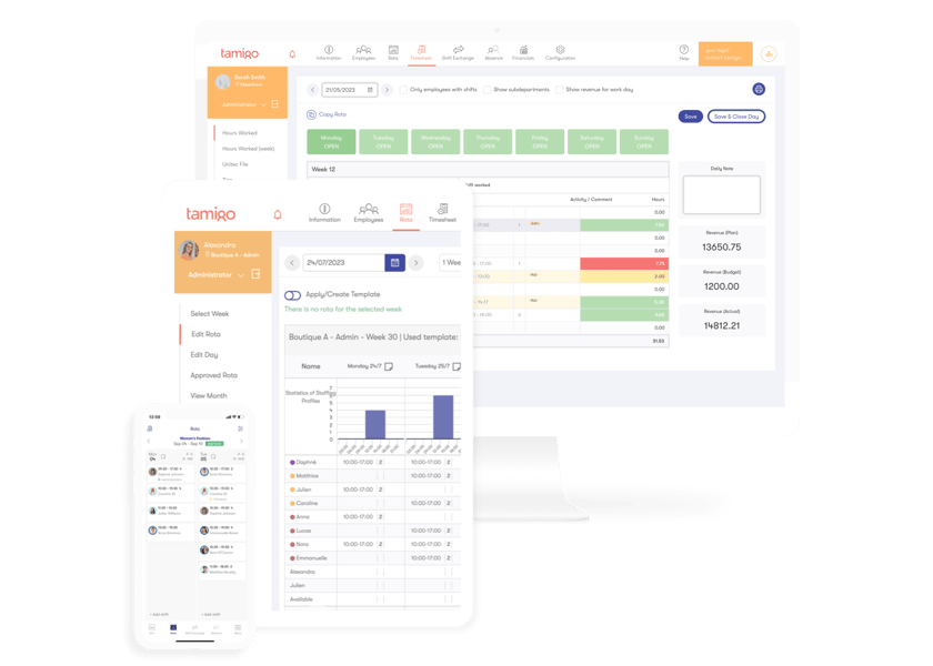 Werkrooster app – tamigo Workforce Management
